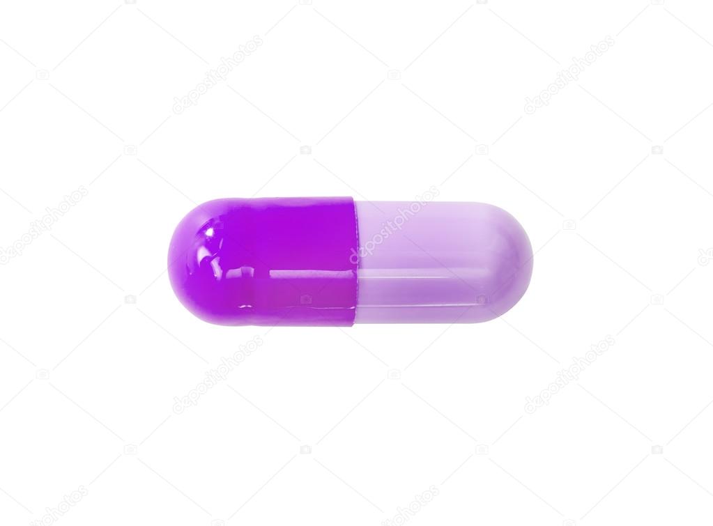 Lilac medical pill — Stock Photo © irogova #79975356