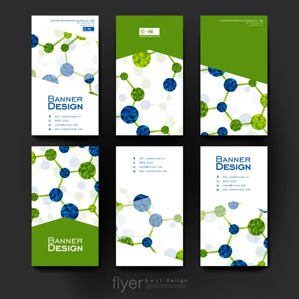 DNA molecule vector brochure template. Flyer Layout Stock Vector Image ...