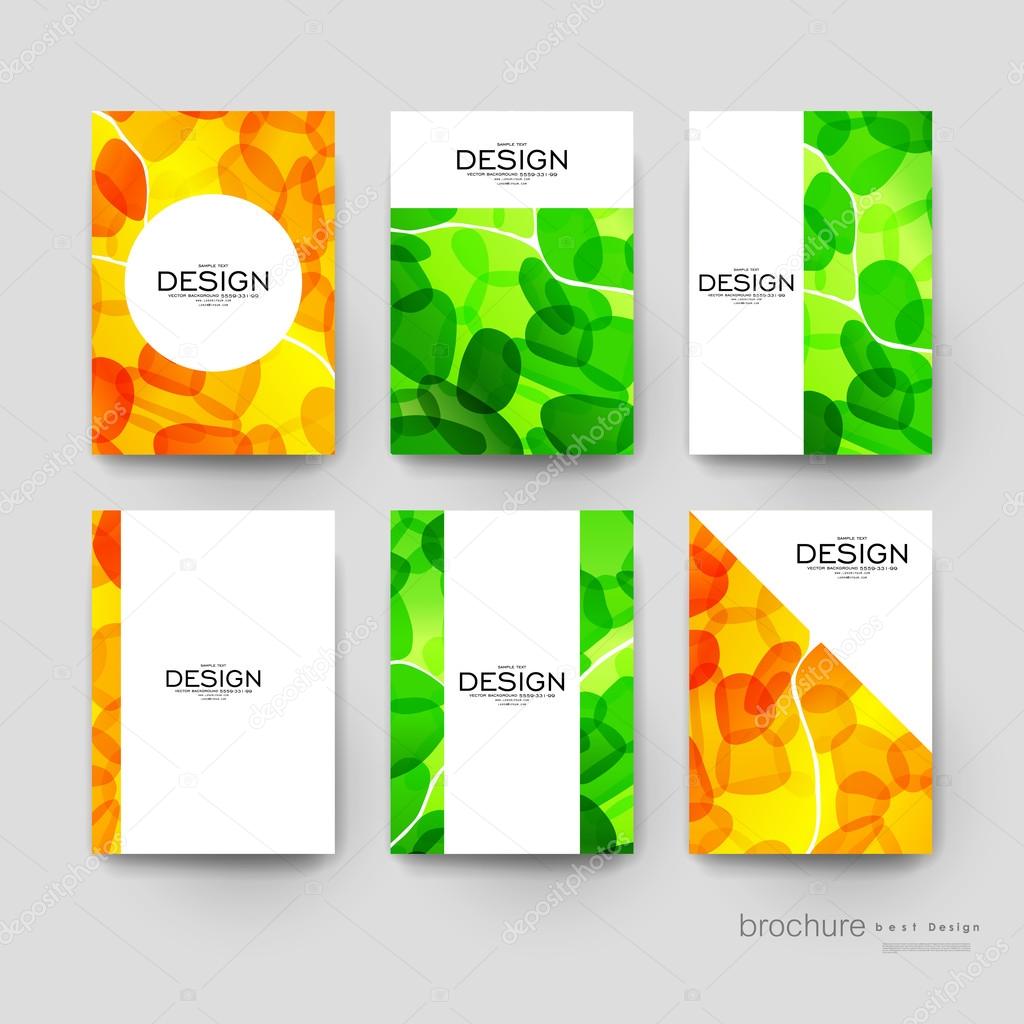 Abstract vector brochure template. Flyer Layout Stock Vector Image by ...