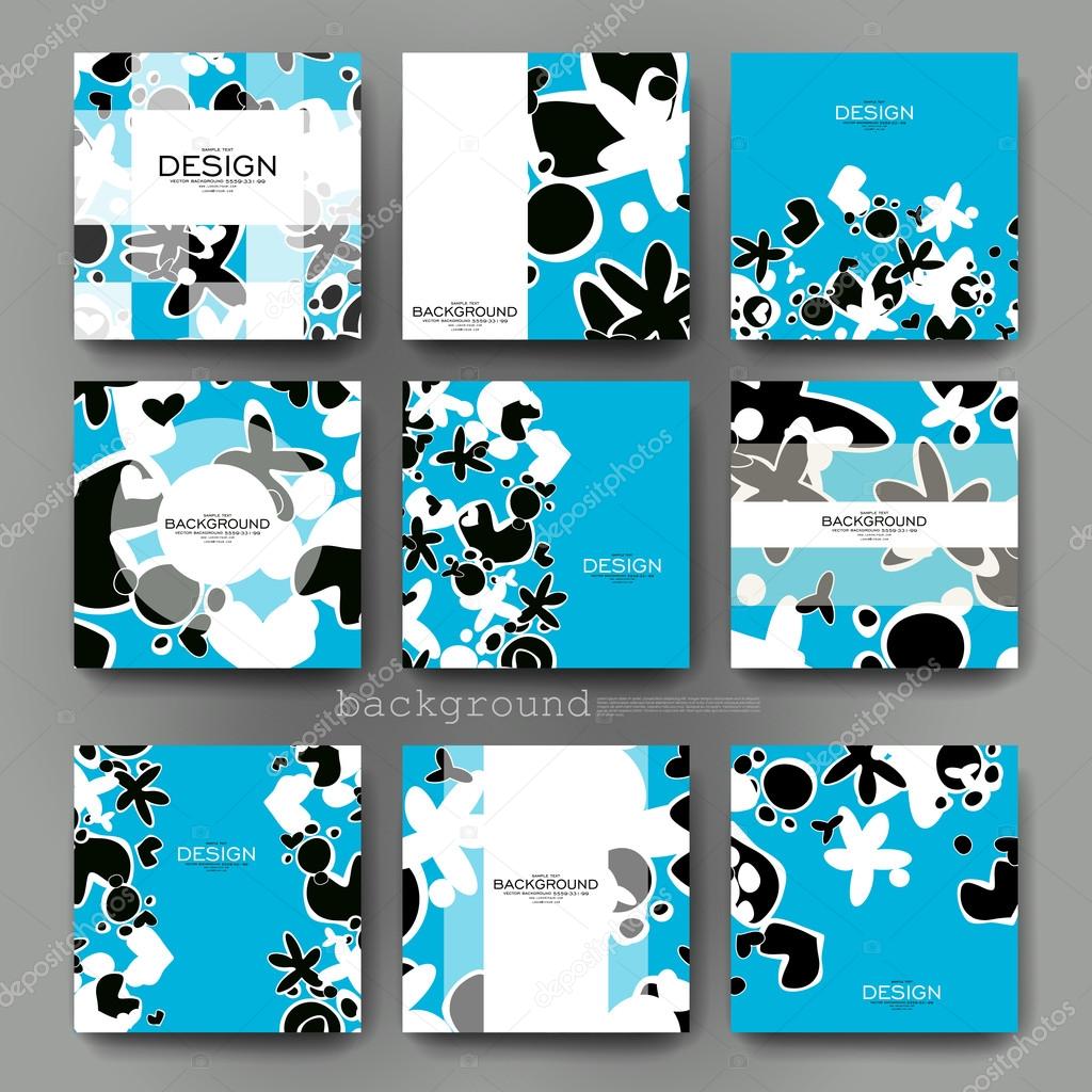 Abstract vector brochure template. Flyer Layout Stock Vector Image by ...