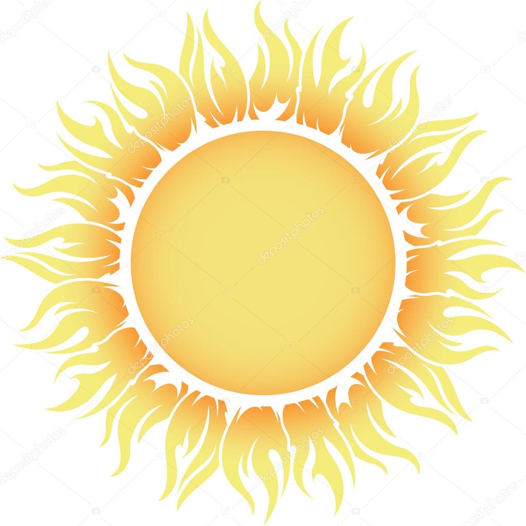 Decorative bright sun Stock Vector by ©antonshpak 101362052