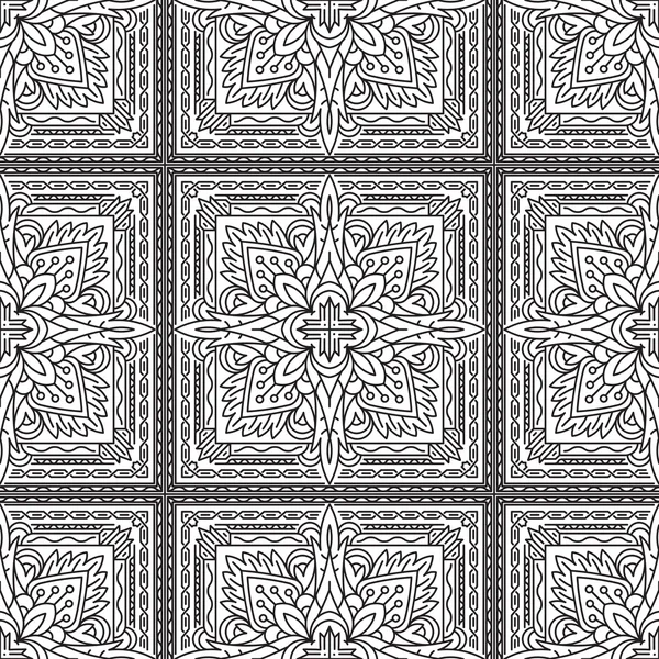 Seamless Square Abstract Tribal Pattern Stock Vector Image by ...