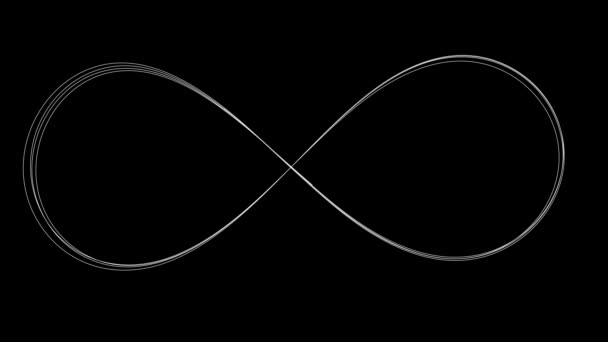 Abstract background with light rays, stars and gold infinity symbol ...