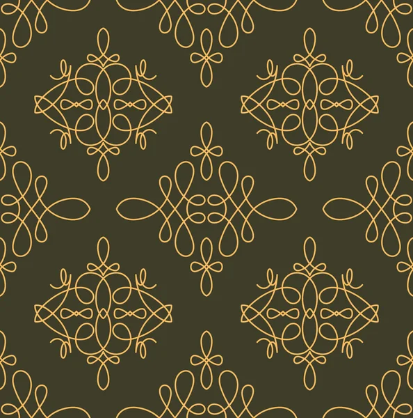 Rich decorated calligraphic seamless pattern — Stock Vector ...
