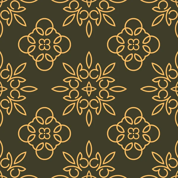 Rich decorated calligraphic seamless pattern — Stock Vector ...