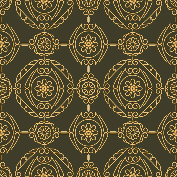 Rich decorated calligraphic seamless pattern — Stock Vector ...