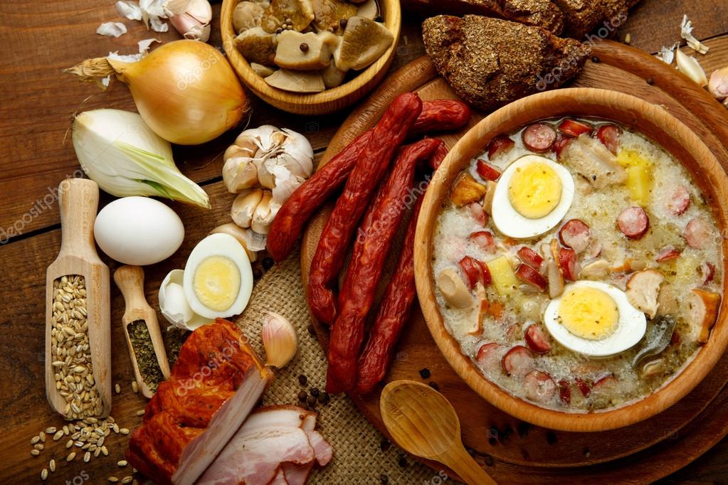 Traditional polish Easter soup Zurek Stock Photo by ©repinanatoly 90100916