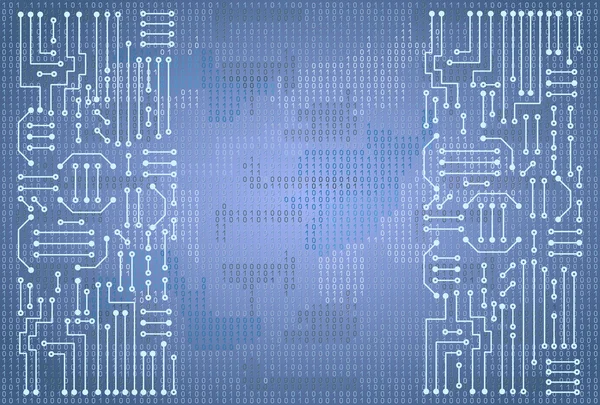 Electronic circuit and binary code Stock Vector Image by ©Marisha #90168698