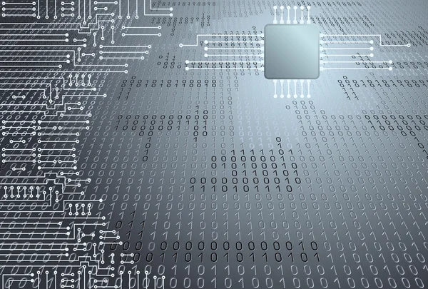 Electronic circuit and binary code Stock Vector Image by ©Marisha ...