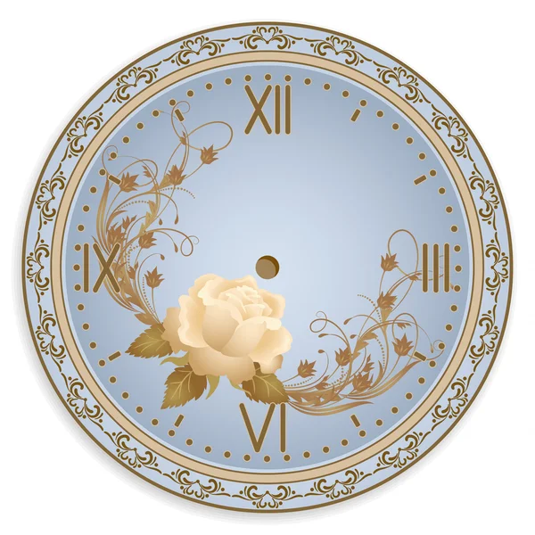 Vintage clock face with roses Stock Vector Image by ©NonikaStar #92734078