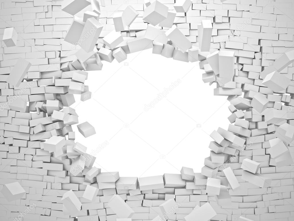 Rompiendo pared: fotografía de stock © jukai5 #74496471 | Depositphotos