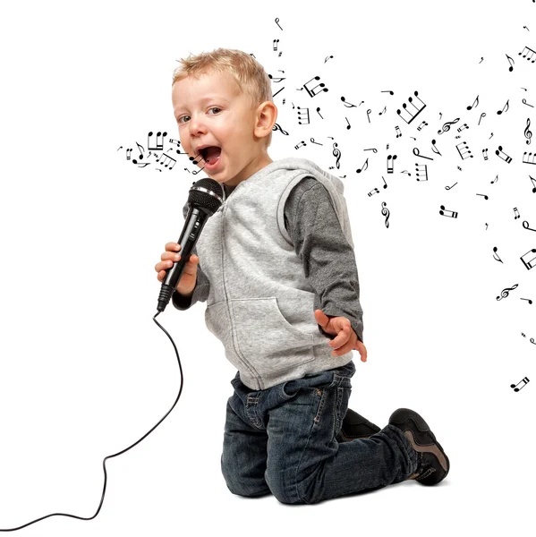 Little singer on white Stock Photo by ©jukai5 86848272