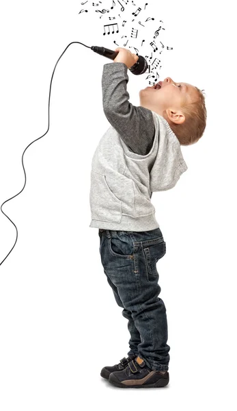 Little singer on white Stock Photo by ©jukai5 86848272