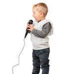 Little singer on white Stock Photo by ©jukai5 86848272