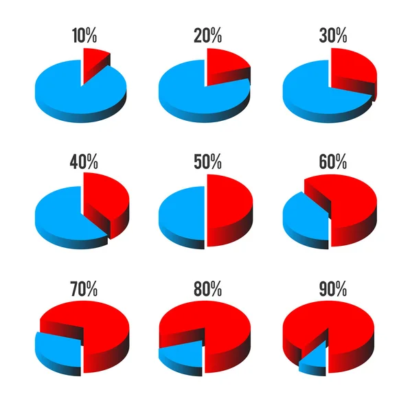 Set of circle diagrams for infographics Stock Vector by ©Greeek 55173553