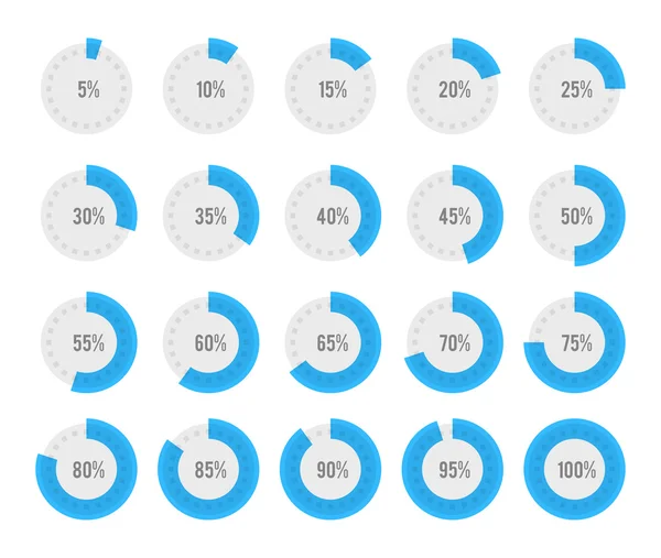 Set of circle diagrams for infographics Stock Vector by ©Greeek 55173553