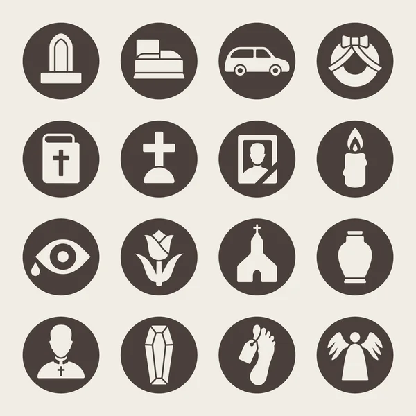 Funeral Icons Stock Vector Image by ©Tantoon #24157145