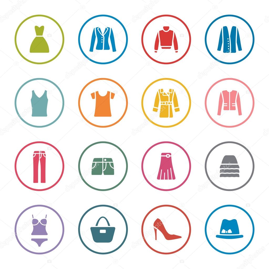 Clothes icon set Stock Vector Image by ©missbobbit #61879215