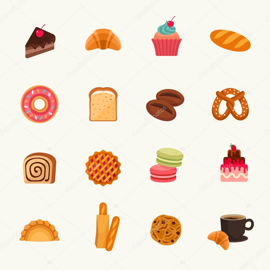 Bakery icons set Stock Vector Image by ©missbobbit #67243207