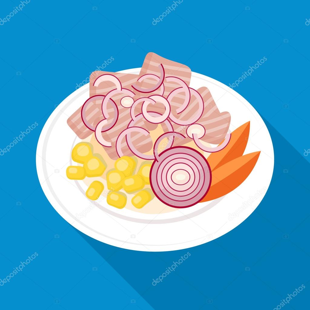 Ceviche icono plato Vector de stock por ©missbobbit 67243475