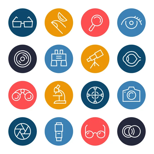 Optical icons Vector Art Stock Images | Depositphotos