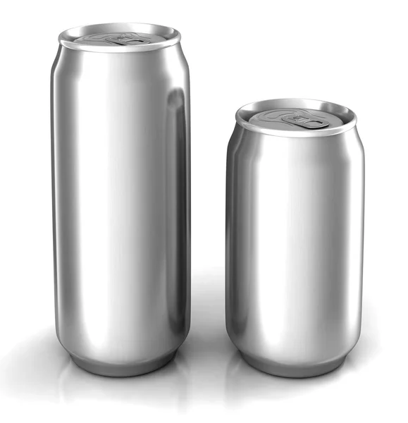 Two blank aluminum cans — Stock Photo © wir0man #87984232