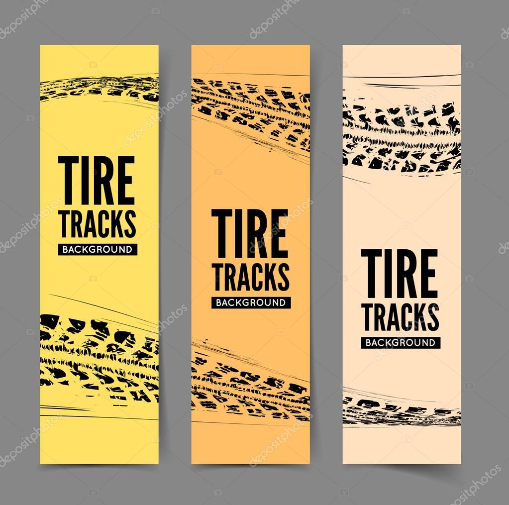 Tire tracks background Stock Vector Image by ©mpavlov #102213842