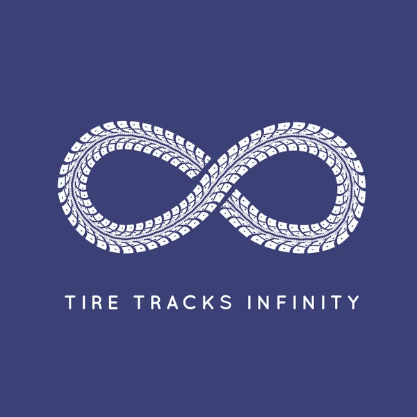 Tire Tracks in Infinity Form Stock Vector Image by ©mpavlov #96628066
