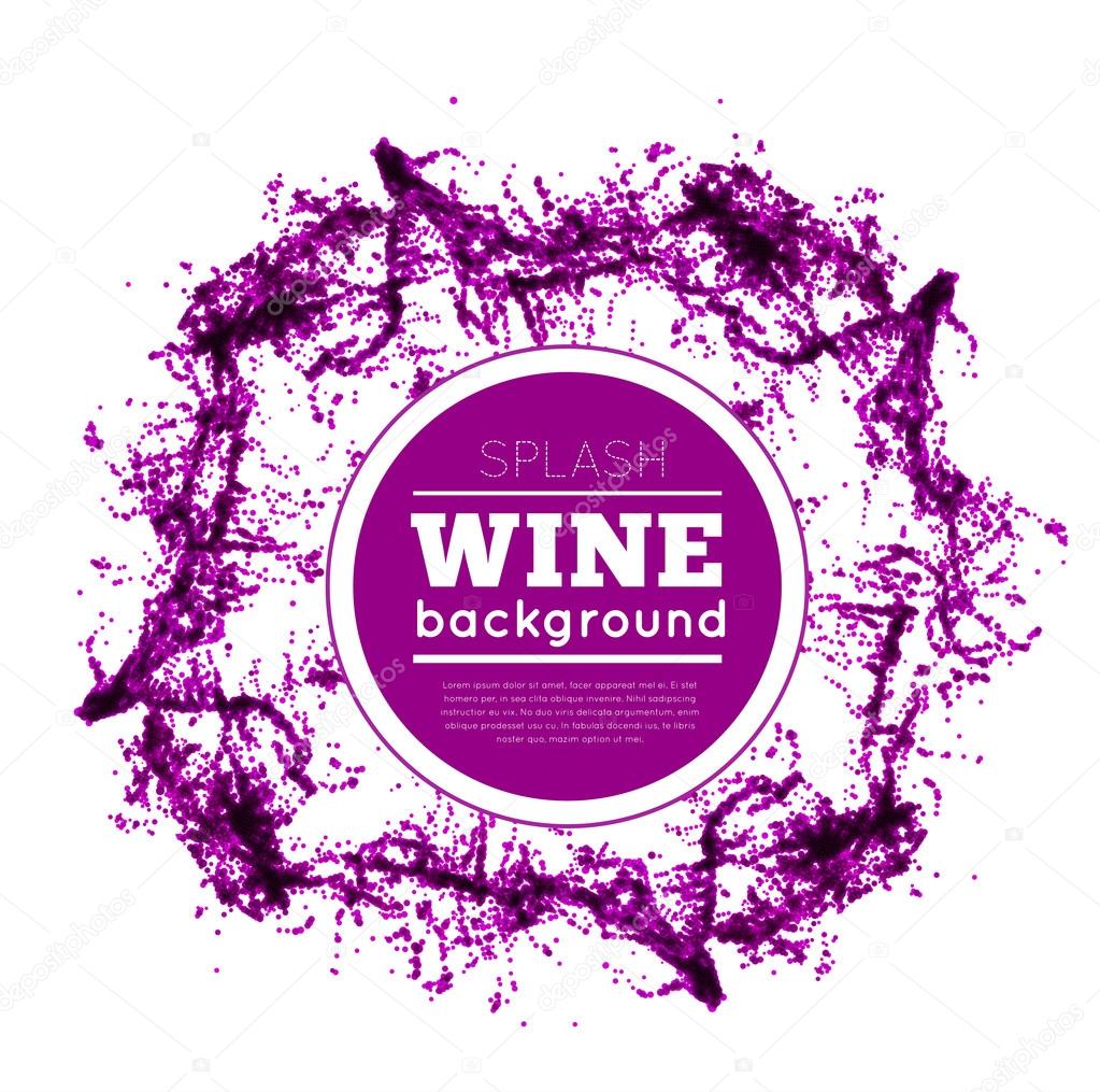 Red wine splash. Stock Vector Image by ©mpavlov #119179230