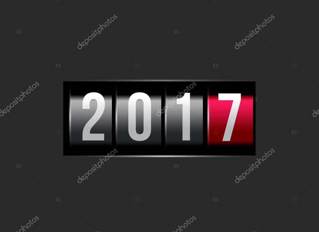 New Year counter 2016 with power button Stock Vector by ©mpavlov 119569954