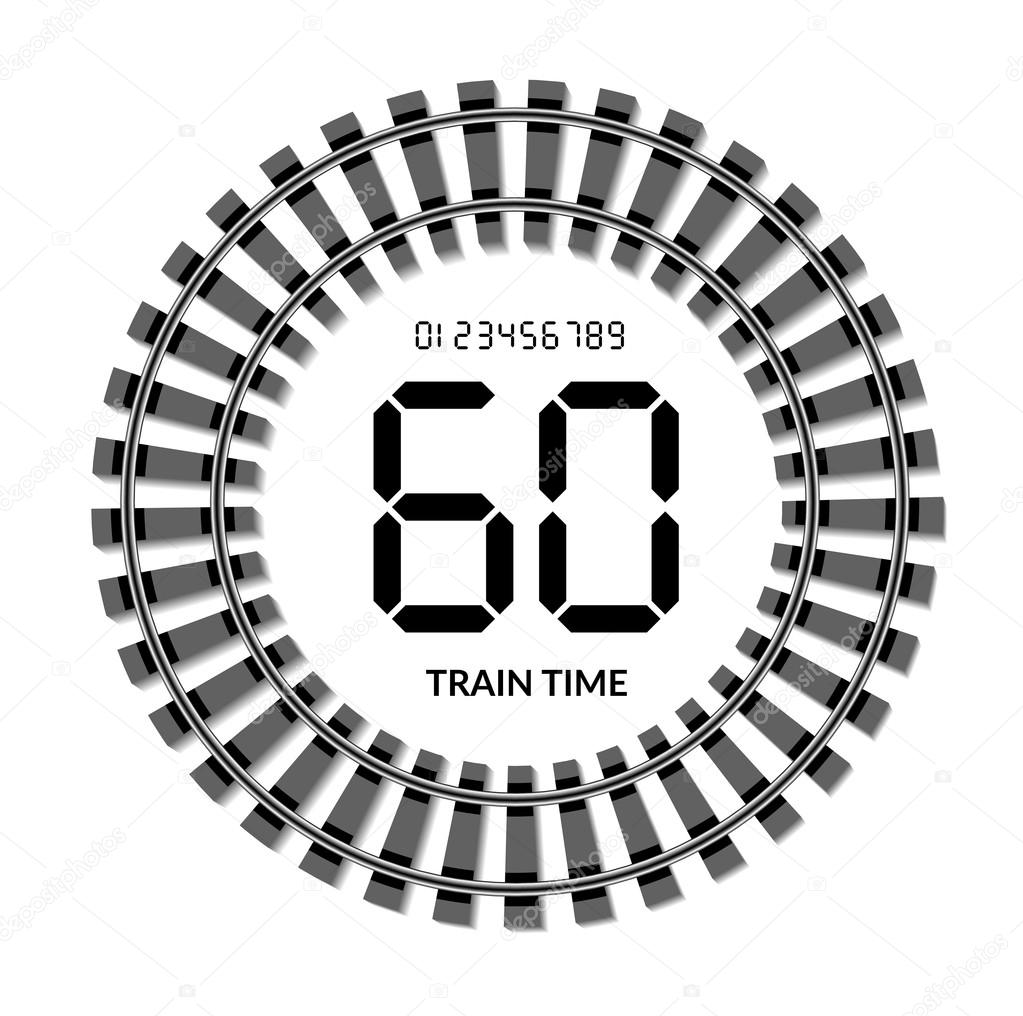 Railway clocks vector illustration Stock Vector Image by ©mpavlov ...
