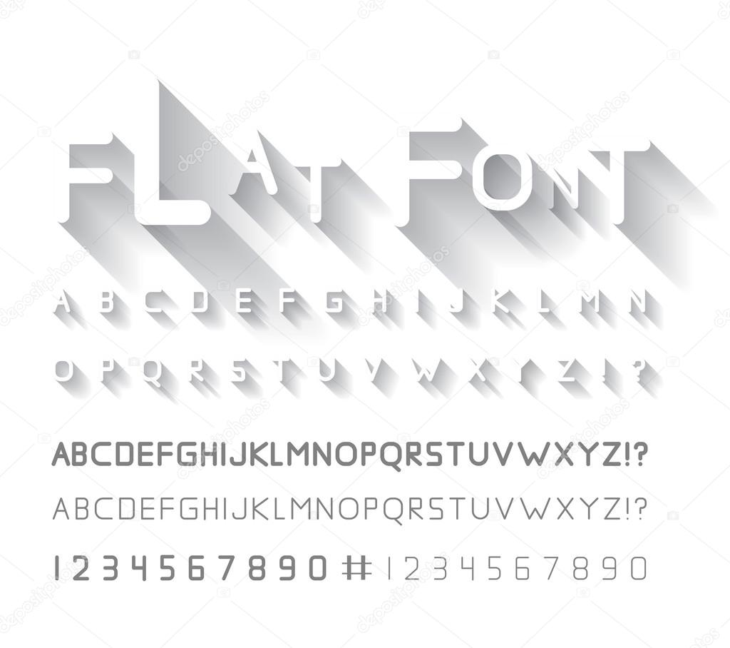 Flat font Stock Vector Image by ©mpavlov #52977897