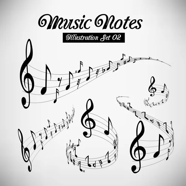 100,000 Musical notes swirl Vector Images | Depositphotos