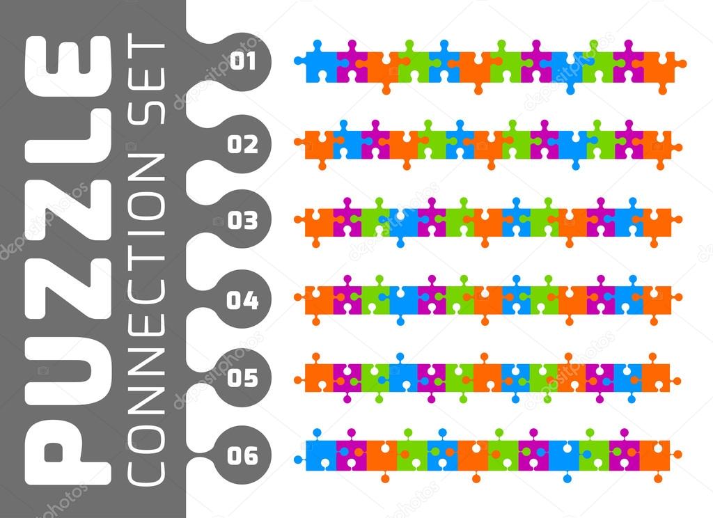 Puzzle connection set Stock Vector by ©mpavlov 64625729