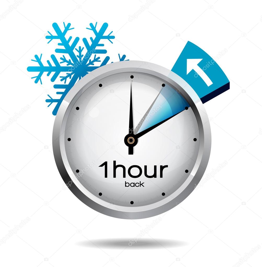Clock switch to winter time Stock Vector by ©mpavlov 70396843