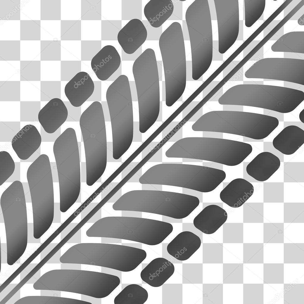 Simple Tire Tracks Clipart