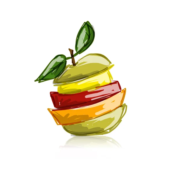 Free Sliced Apple Clipart