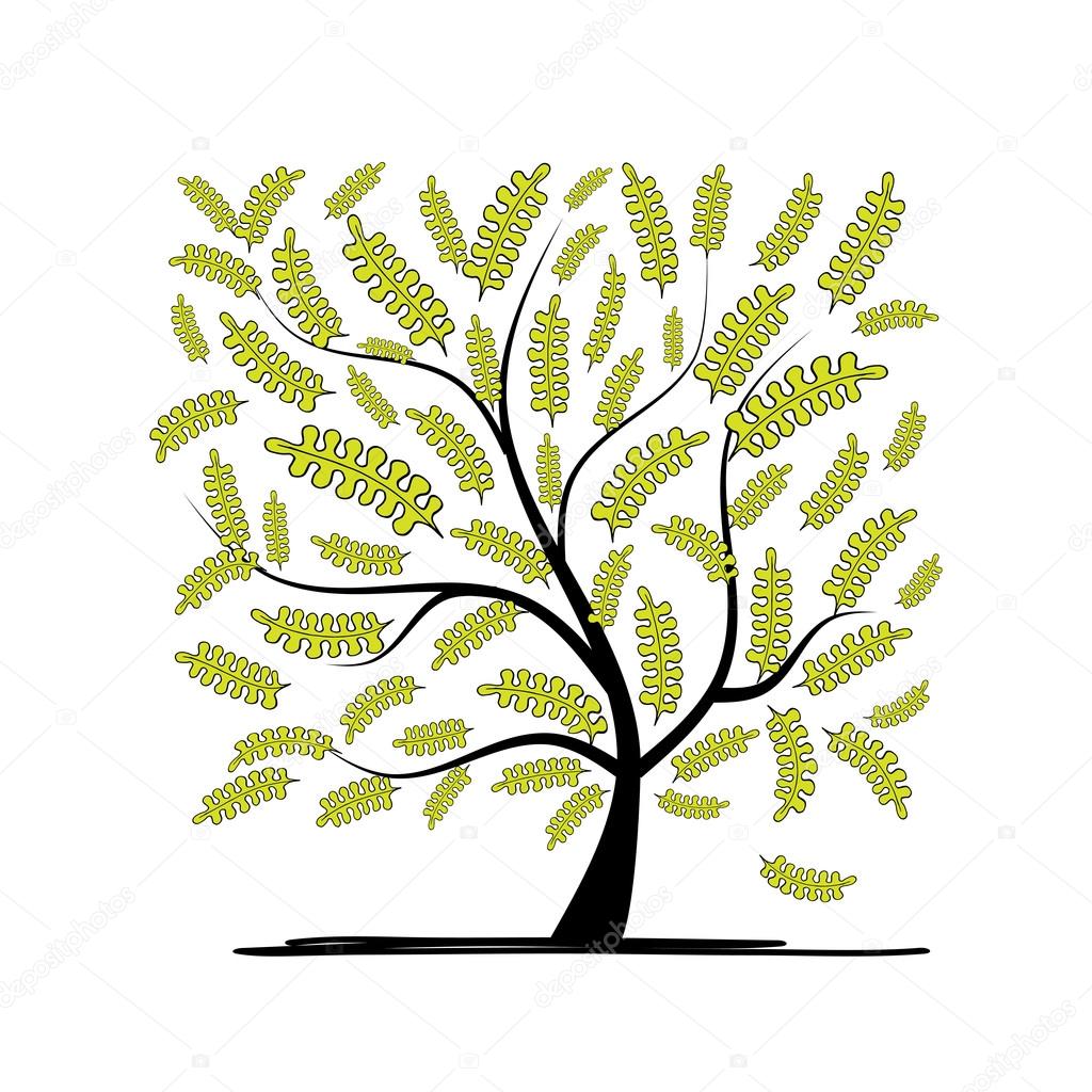 Art tree for your design Stock Vector Image by ©Kudryashka #76960489