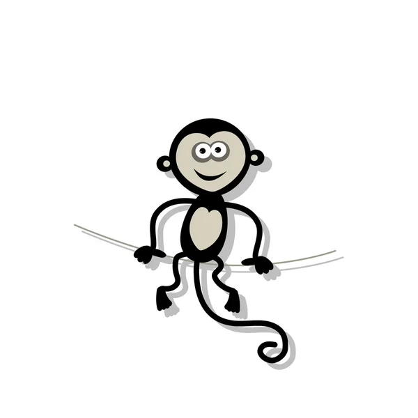 Funny monkeys for your design — Stock Vector © Kudryashka #85836744