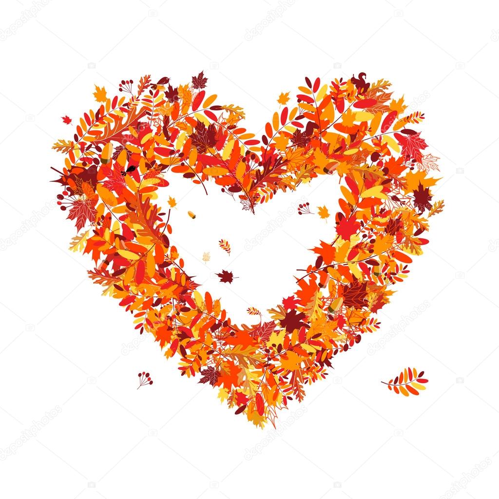 Fall Leaves Heart