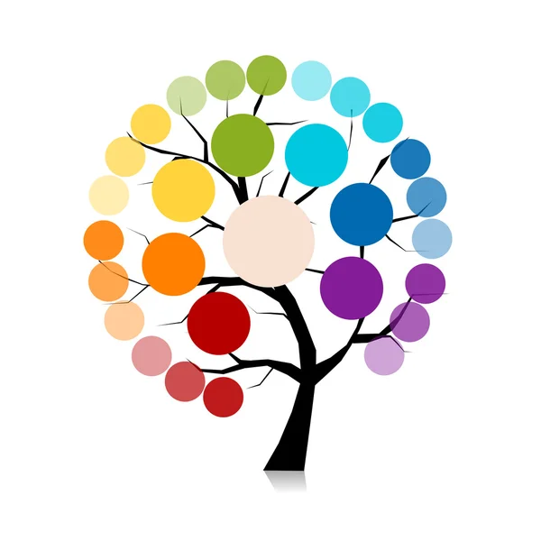 Tree hand peace unity abstract. Vector logo symbol — Stock Vector ...