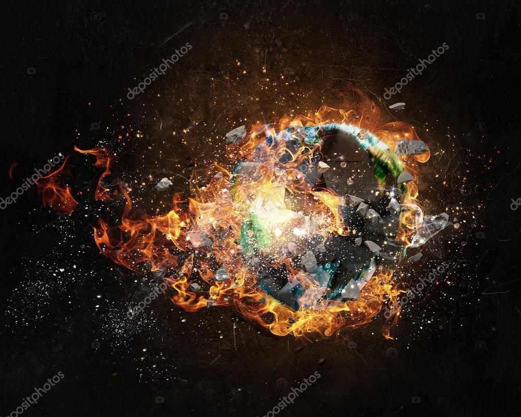 Global catastrophe concept Stock Photo by ©SergeyNivens 100881742