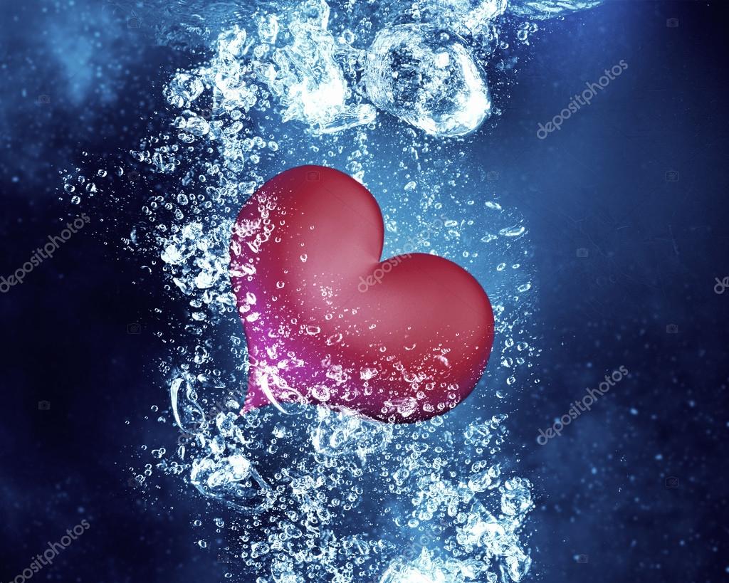 Love Heart In Water