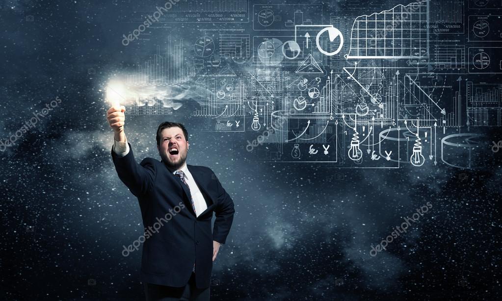 He is searching for solution Stock Photo by ©SergeyNivens 108178676