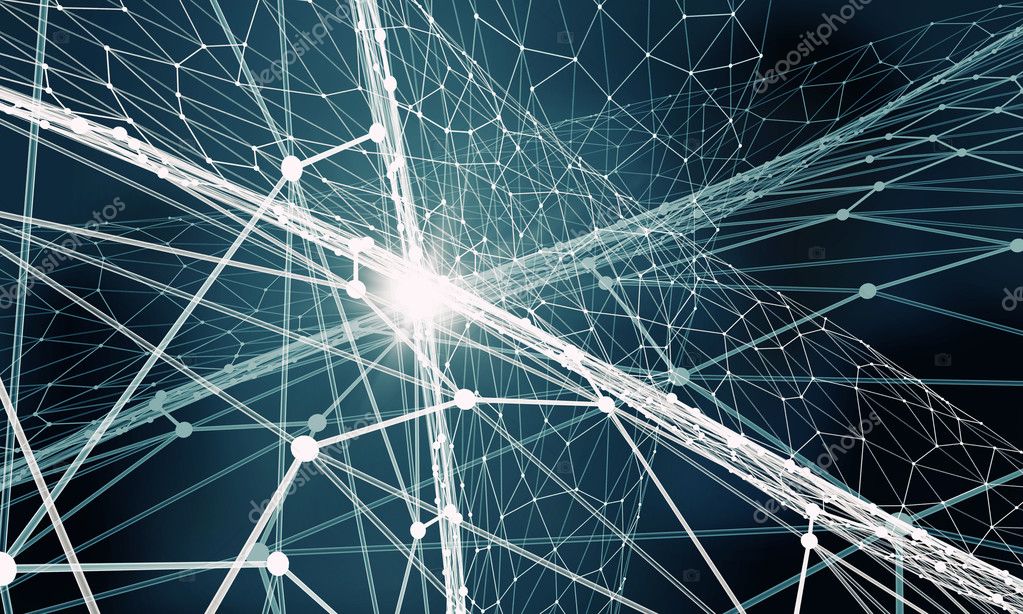 Connected lines background Stock Photo by ©SergeyNivens 108674744