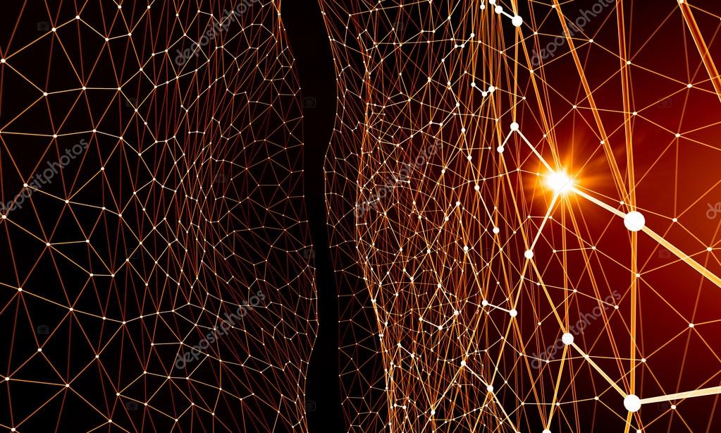 Connected lines background — Stock Photo © SergeyNivens #109448944