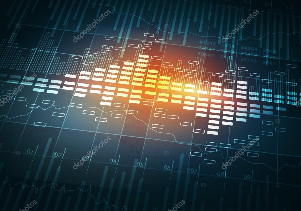 Virtual sound backdrop Stock Photo by ©SergeyNivens 110456818