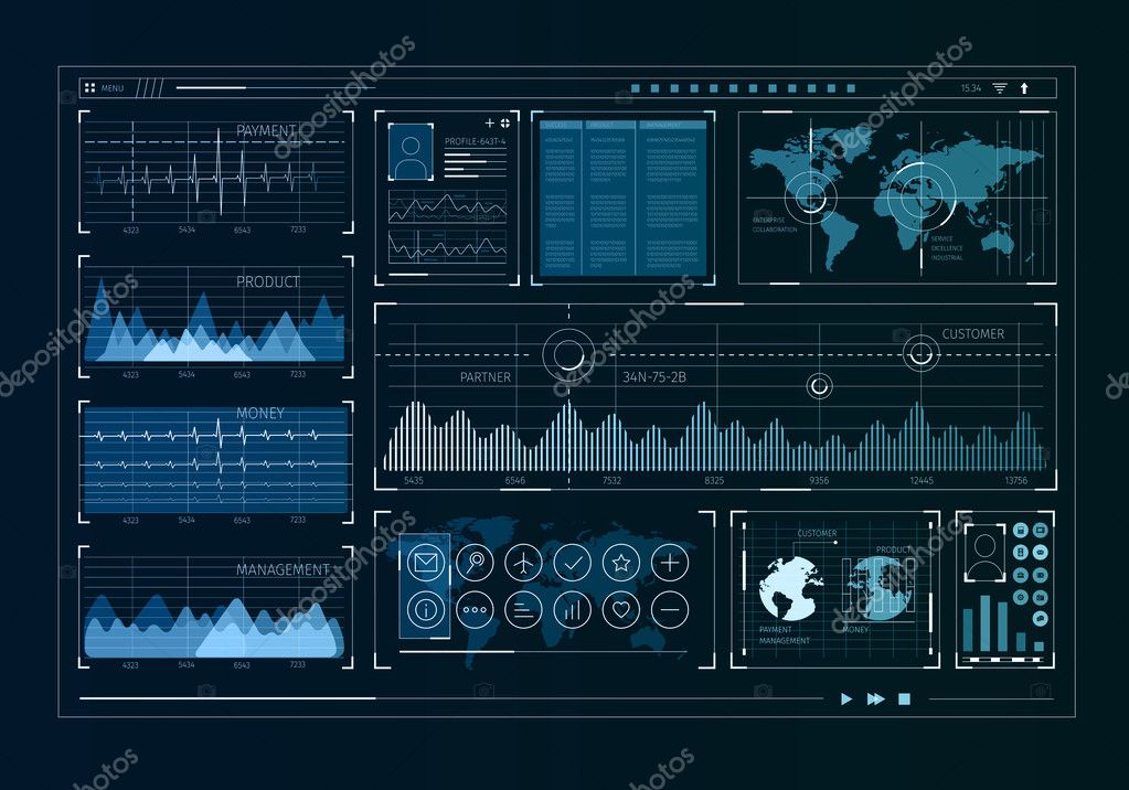 Human user display Stock Illustration by ©SergeyNivens #113476602