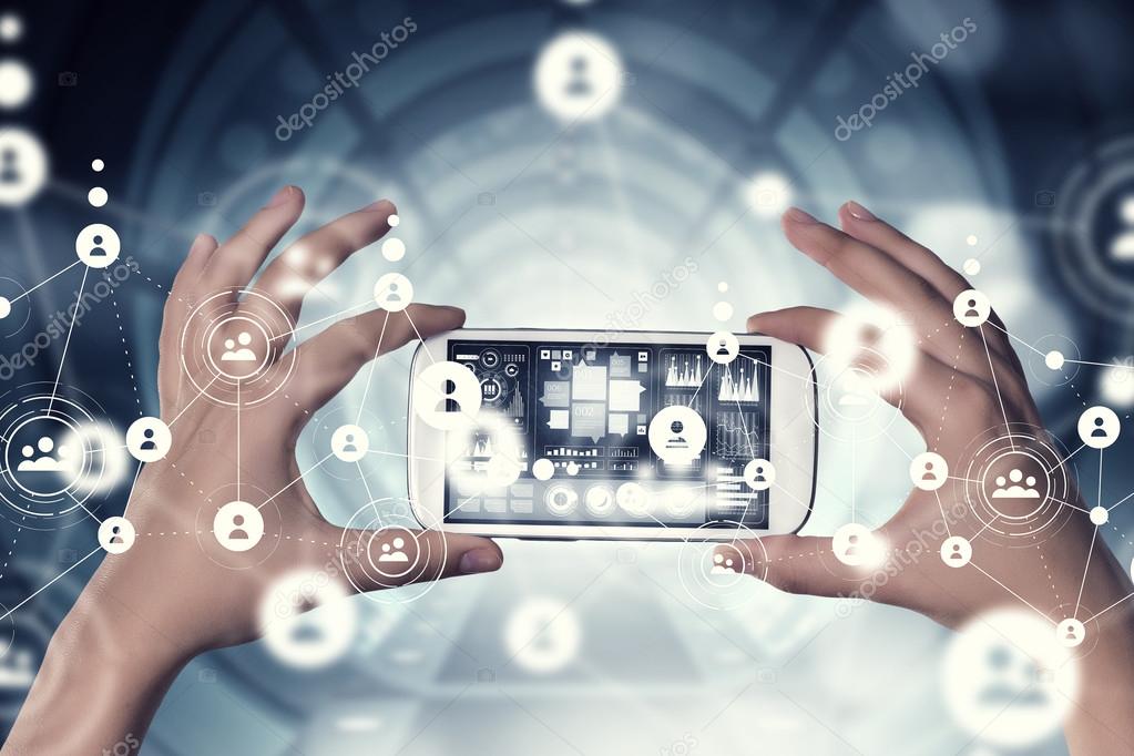 Media user interface . Mixed media Stock Photo by ©SergeyNivens 116018964