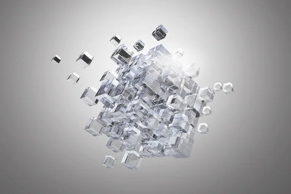 High tech cube figure Stock Photo by ©SergeyNivens 97269916